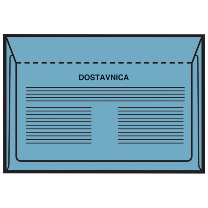 Koverta 125*176 B6 sa povratnicom plava - 100/1 - HAS GROUP